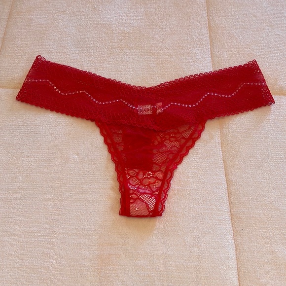 Intimates & Sleepwear | Red Lace Thong | Poshmark